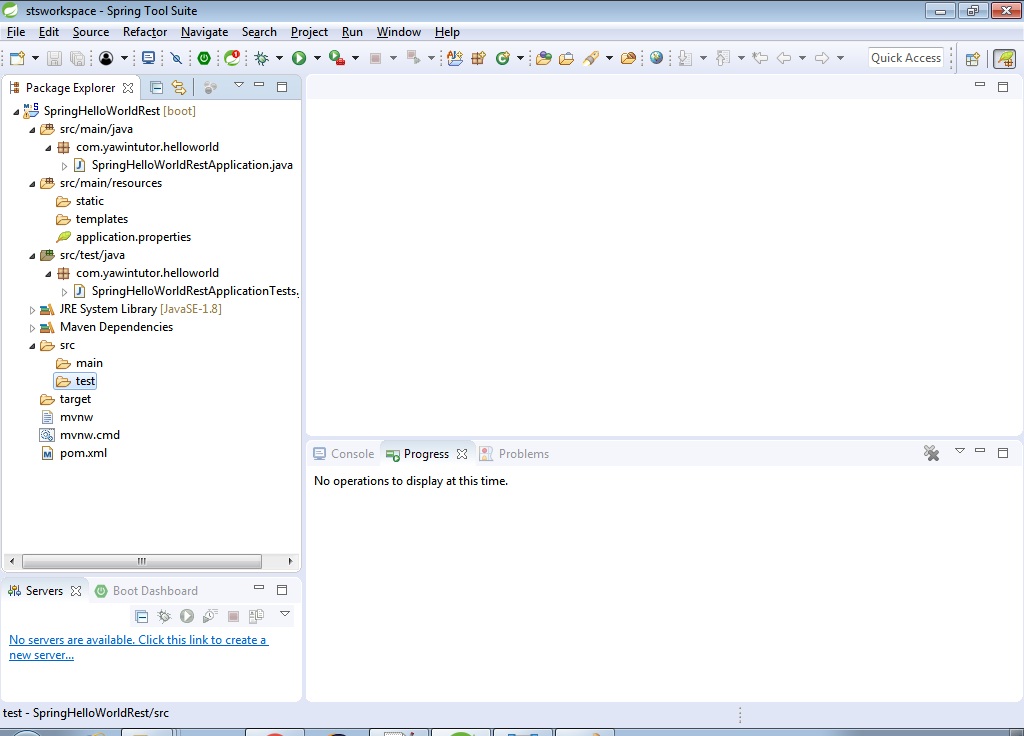 Spring Boot – Hello World Example with REST – Yawin Tutor